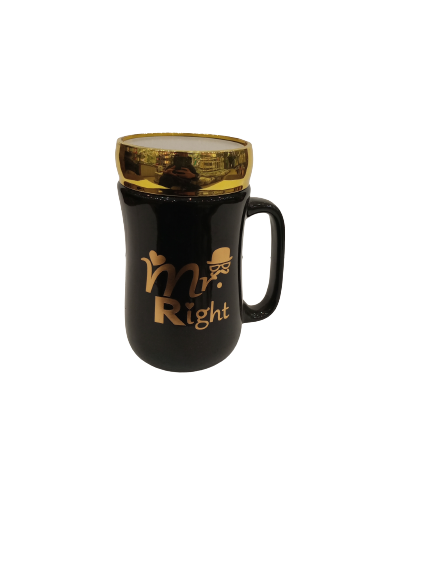 Fancy mug black – AlWassay Crockery