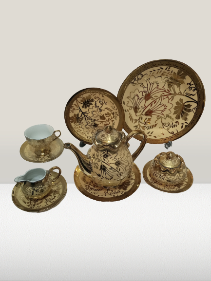 Bone tea set 6 person serving – AlWassay Crockery