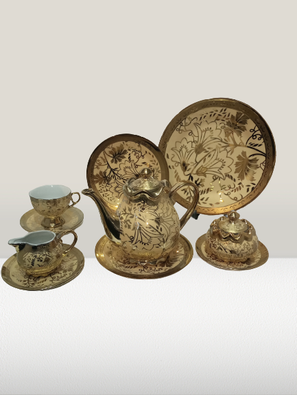 Bone tea set 6 person serving – AlWassay Crockery