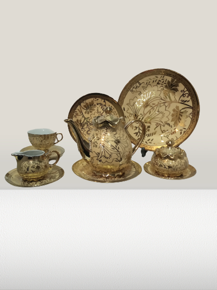 Bone tea set 6 person serving – AlWassay Crockery